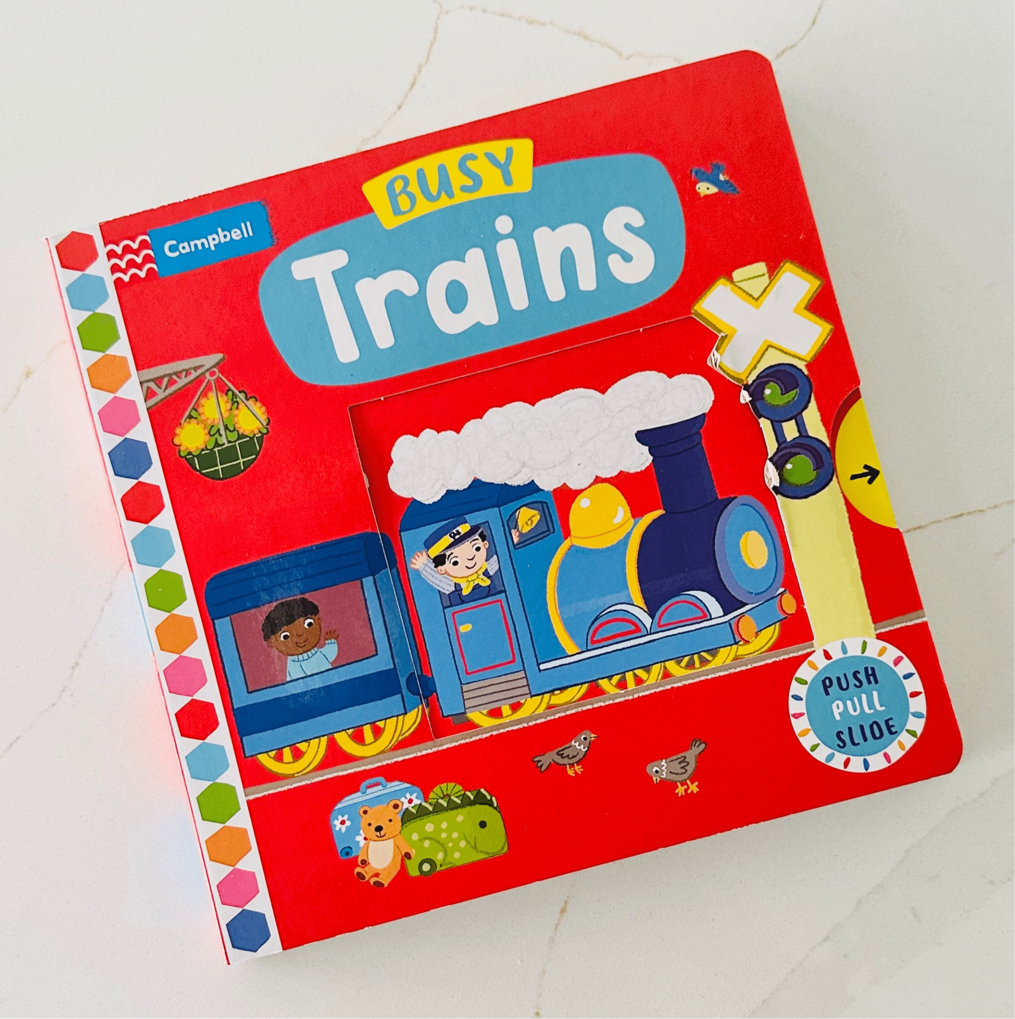 Busy Trains - A Push, Pull and Slide book – Wondertivity